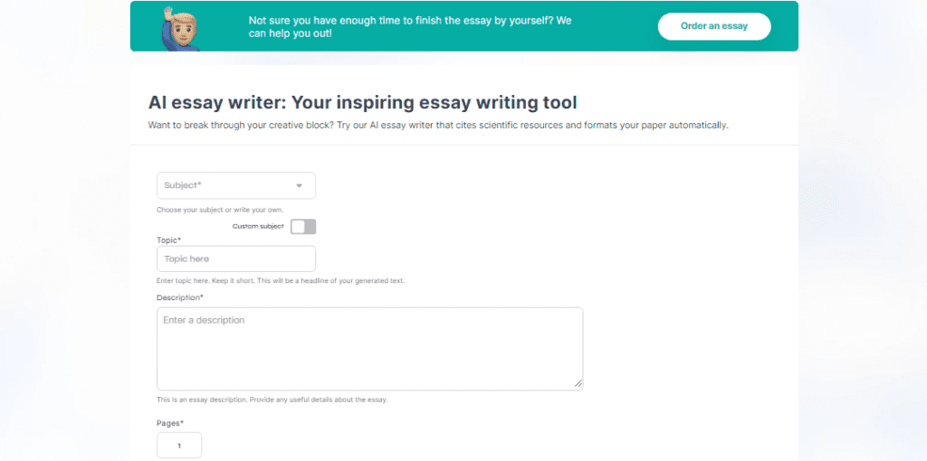 Custom Writings - AI essay writer – Textify Analytics