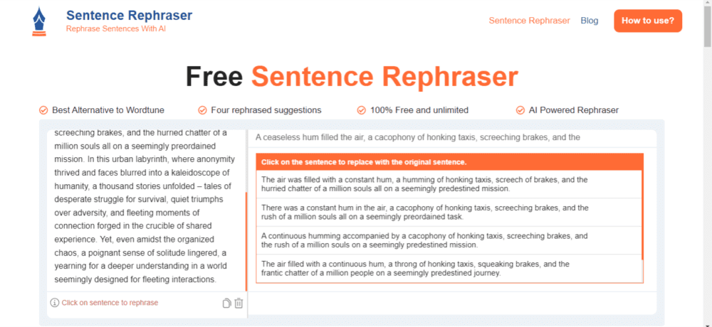 5 Best AI tools for Sentence Rephrasing in 2024 – Textify Analytics