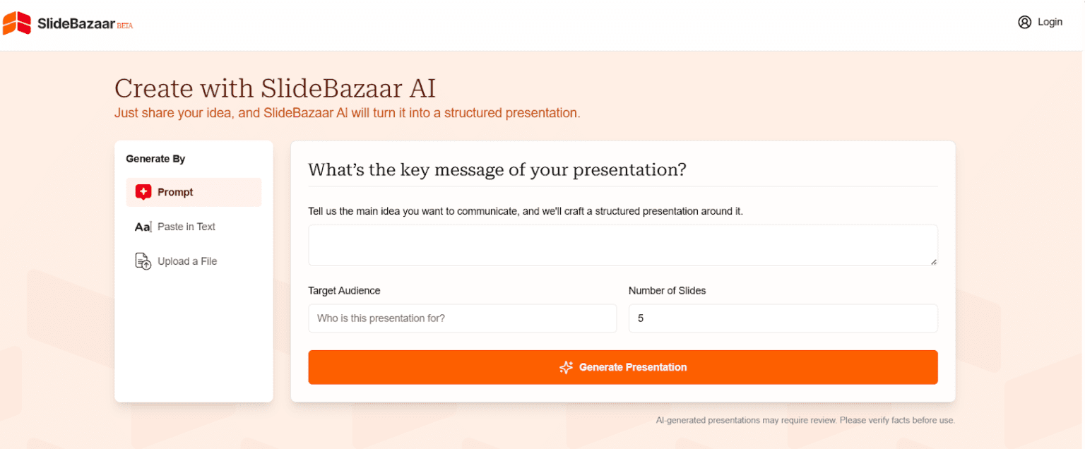 SlideBazaar AI: The Smarter Way to Create Presentations – Textify Analytics